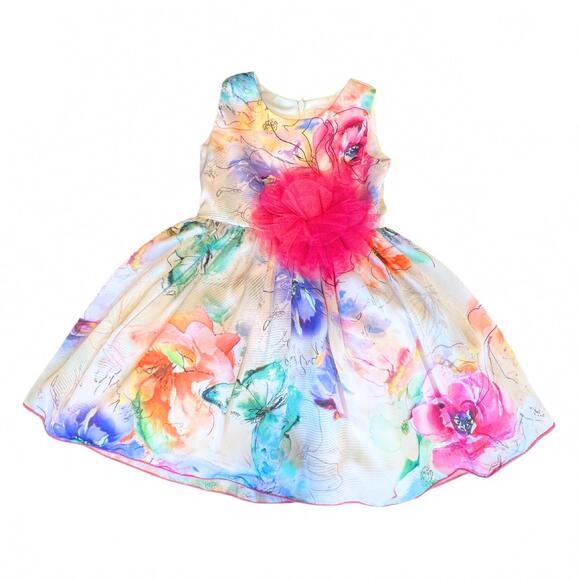 Zoe Ltd | Dresses | New Zoe Ltd Kids Sleeveless Party Dress In Multi ...
